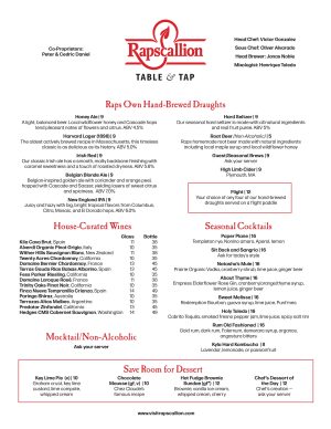 Table & Tap - Acton, MA - Rapscallion