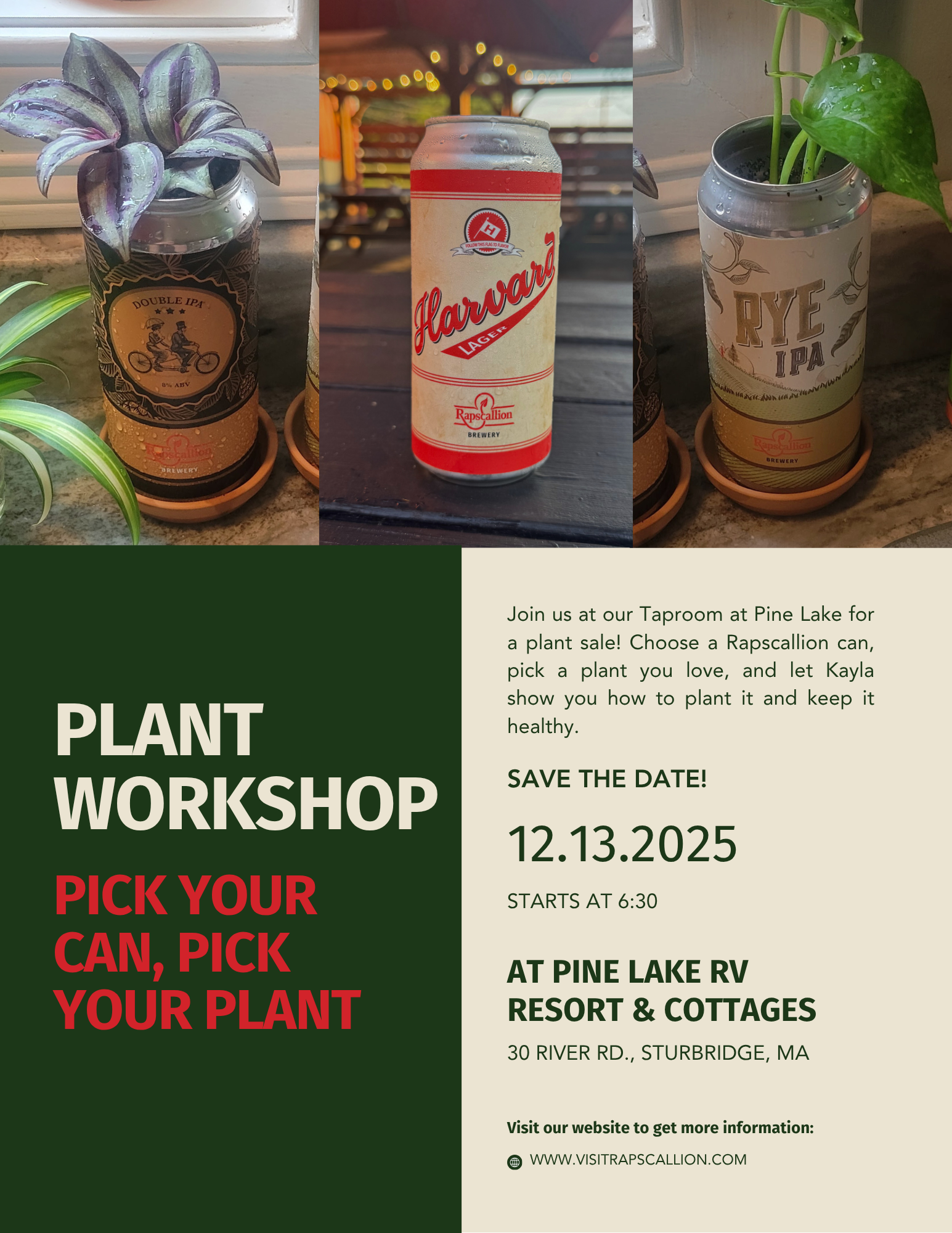 Pine Lake: Plant Workshop - Rapscallion